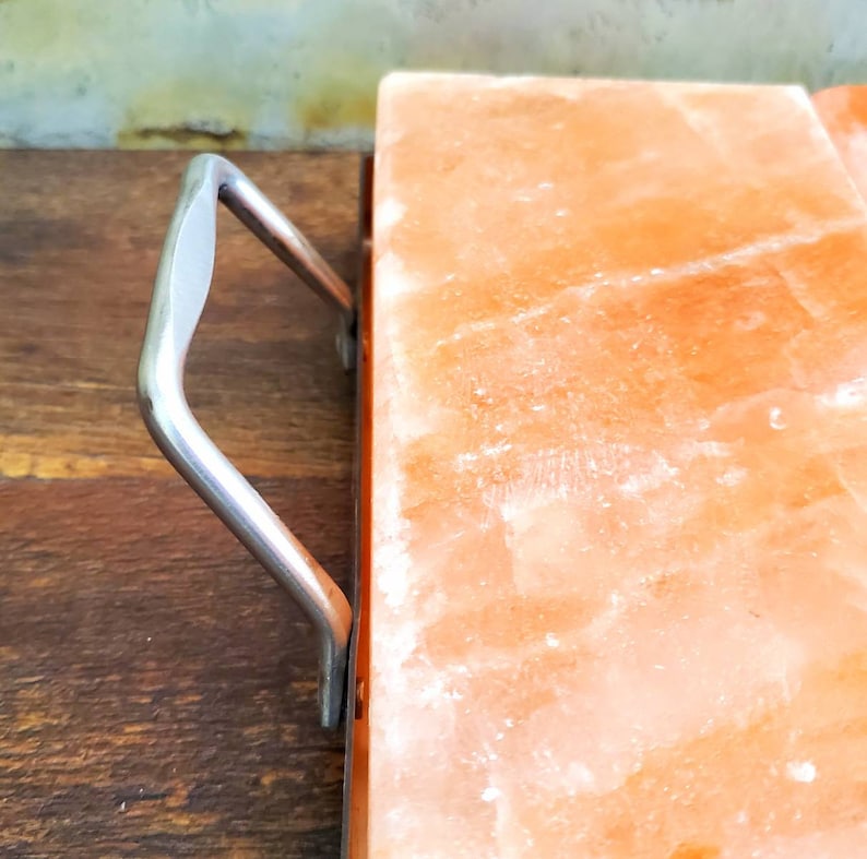 Himalayan Salt Brick or Tile Set With or Without Stainless | Etsy