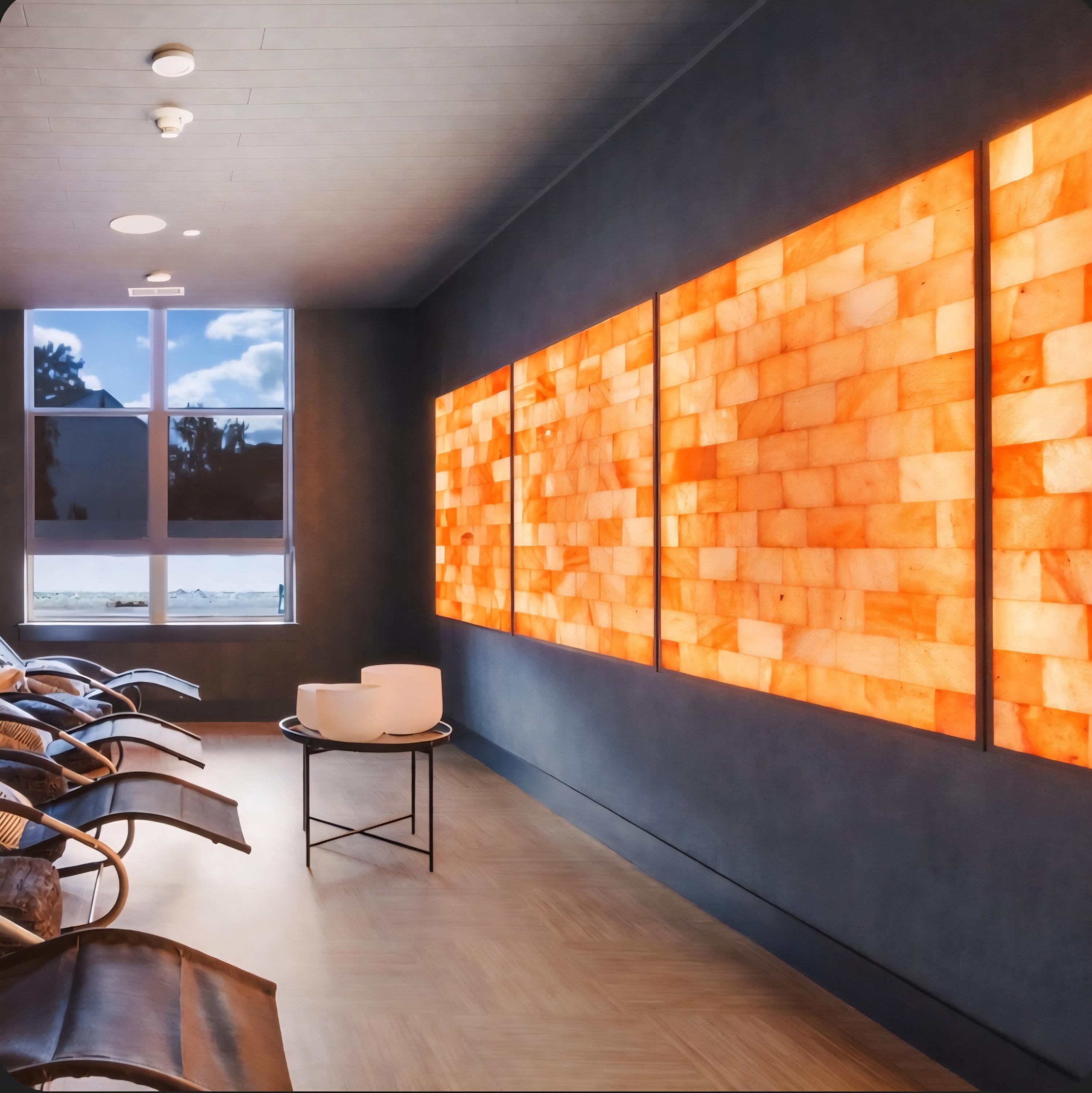Fully CUSTOM Himalayan Salt Walls Himalayan Salt Panels and Panes ...
