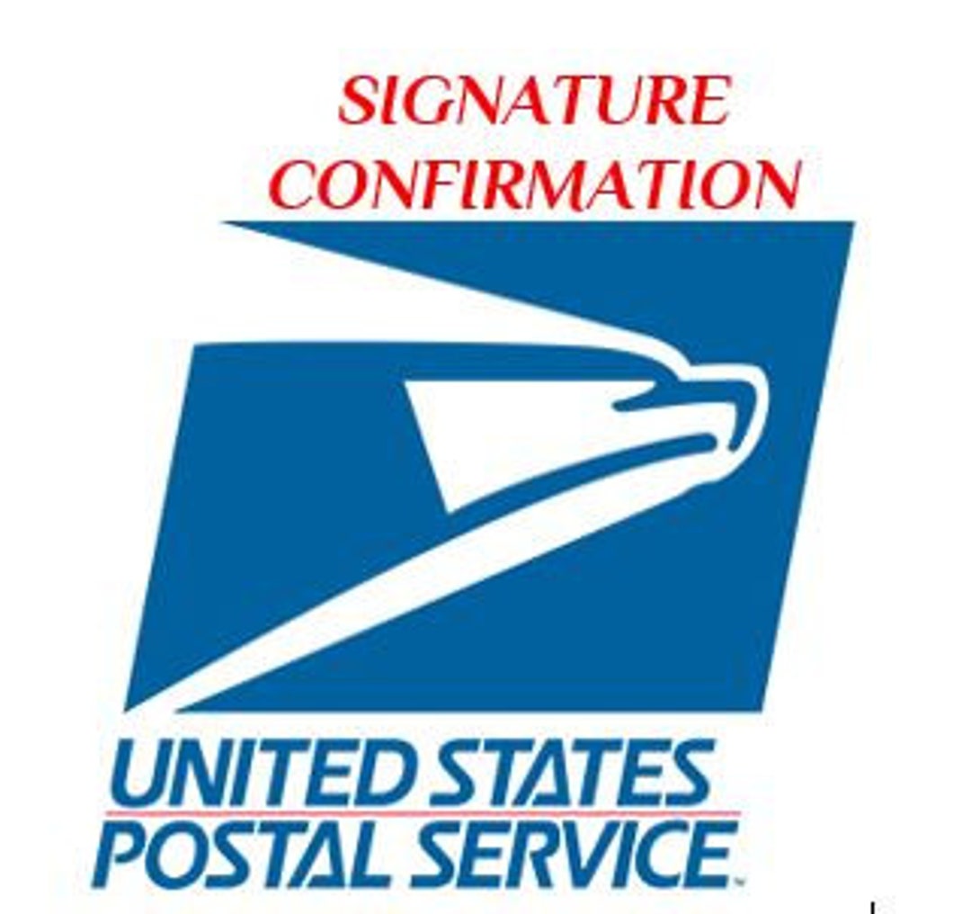 Signature Confirmation Through USPS - Etsy