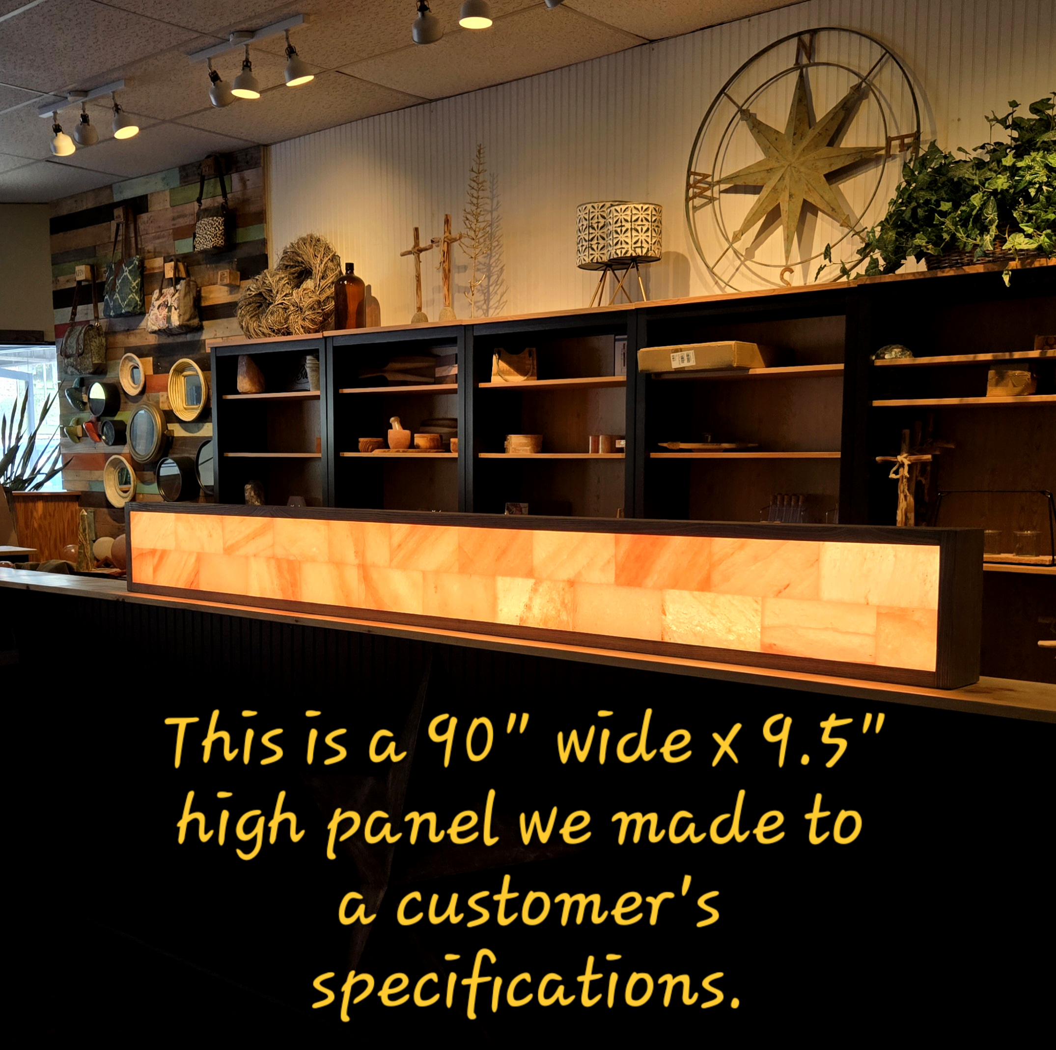 Fully CUSTOM Himalayan Salt Walls Himalayan Salt Panels and Panes ...