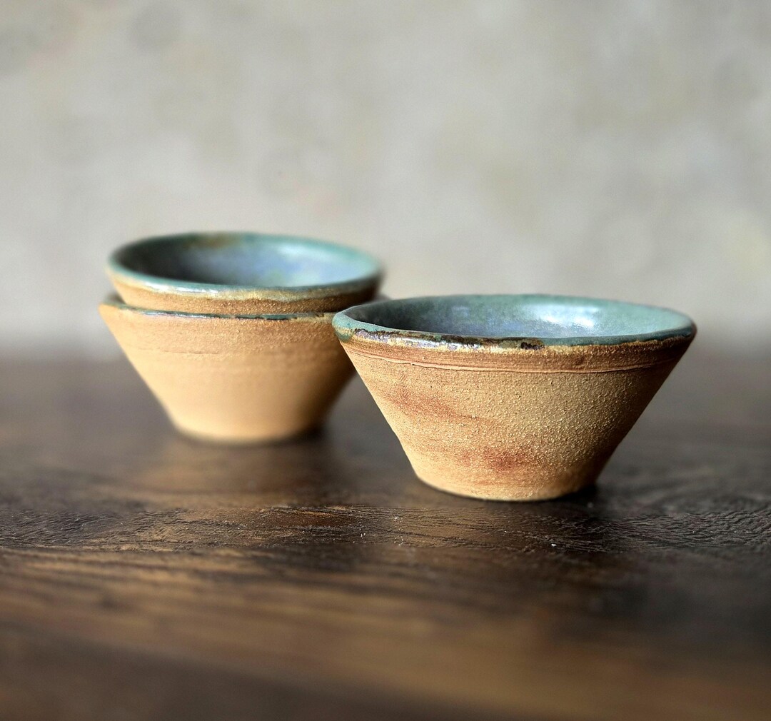 Hand Thrown Pottery Prep Bowl Ceramic Salt Cellar Salt Bowl Ramekin ...