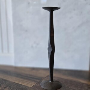 Hand Forged Iron Candlestick Set Hand Forged Iron Candleholder Set - Etsy