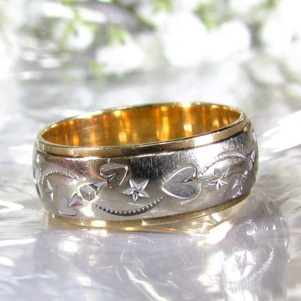 Star Wedding Band - Etsy
