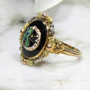 Vintage Daughters of Rebekah Ring 10K Tri-colored Gold Floral - Etsy