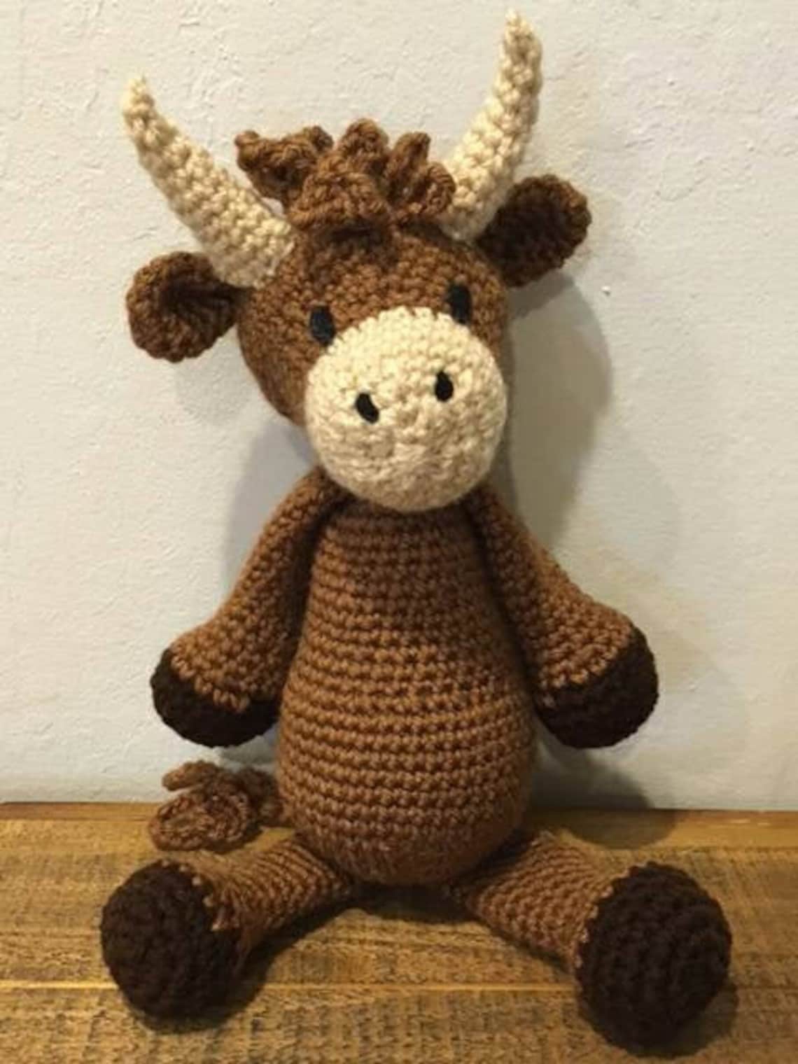 Stuffed Animal Bull Highland Cow Stuffed Toy Dairy Cow - Etsy