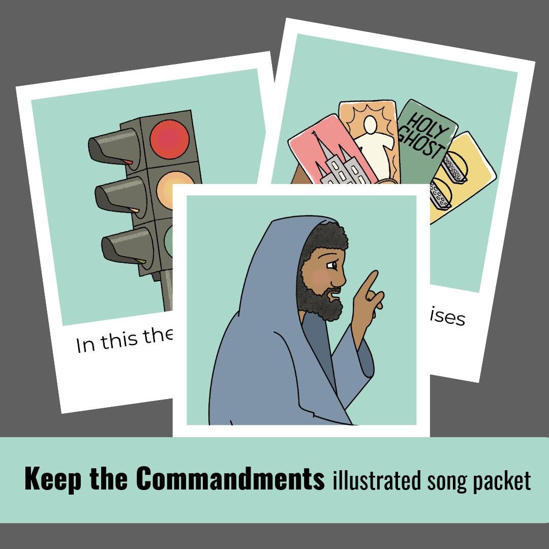 PDF Song: Keep the Commandments Complete Packet - Etsy
