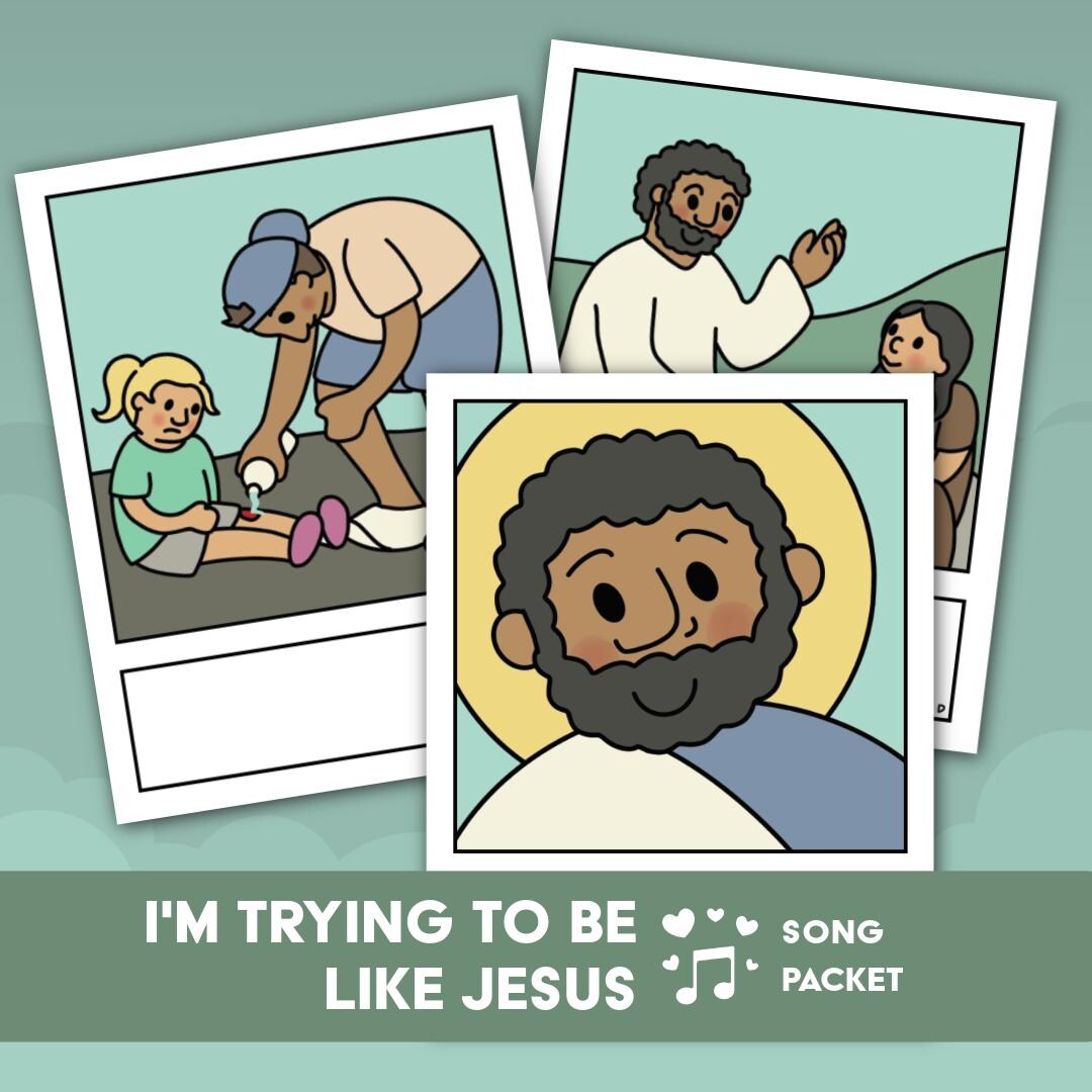 PDF Song: I'm Trying to Be Like Jesus Complete Packet (blank/no Lyrics ...