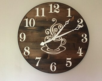 Coffee clock | Etsy