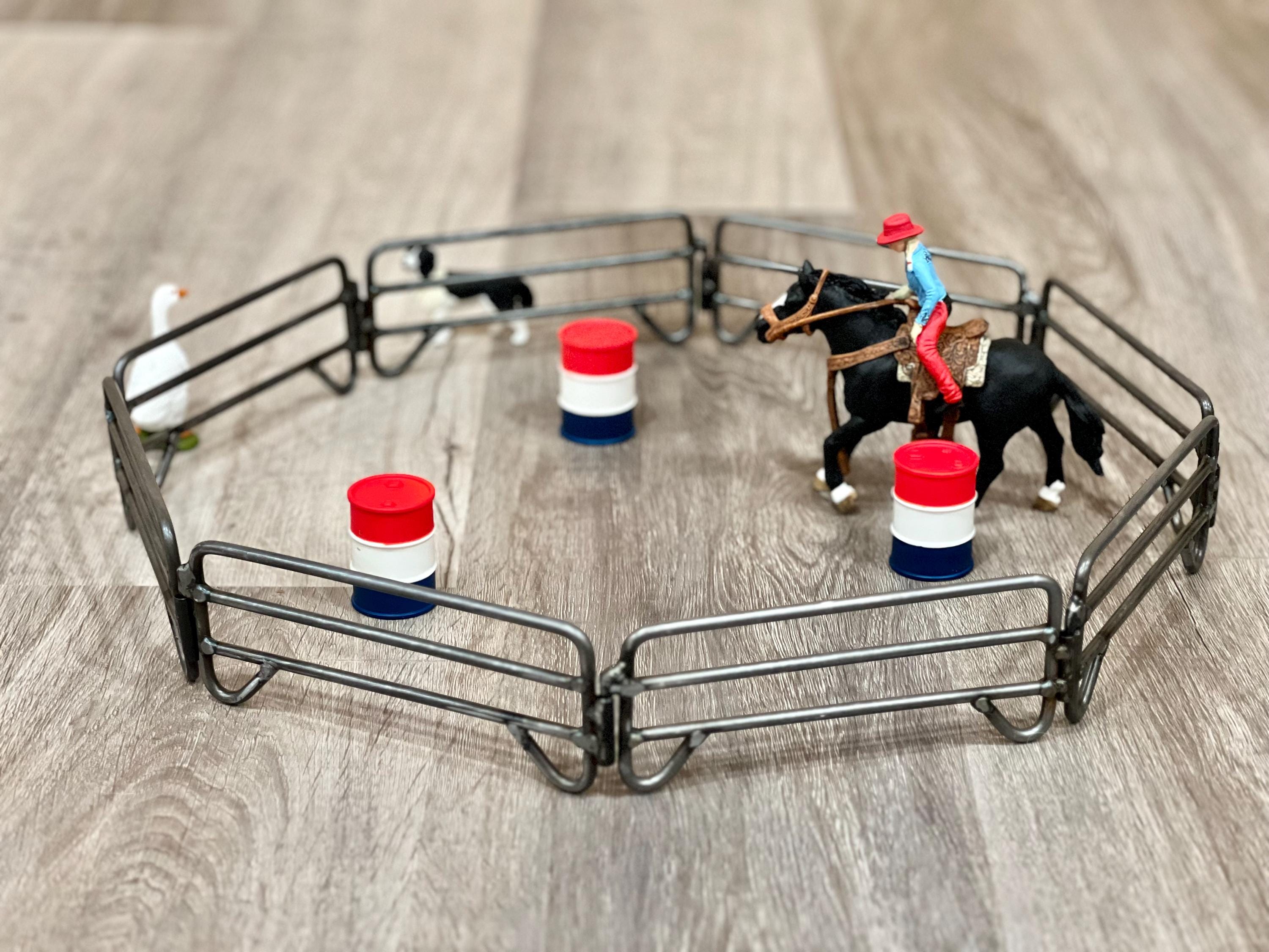 Handmade Metal Toy Fence Set: Farm Animals & Dollhouse Accessories - Etsy