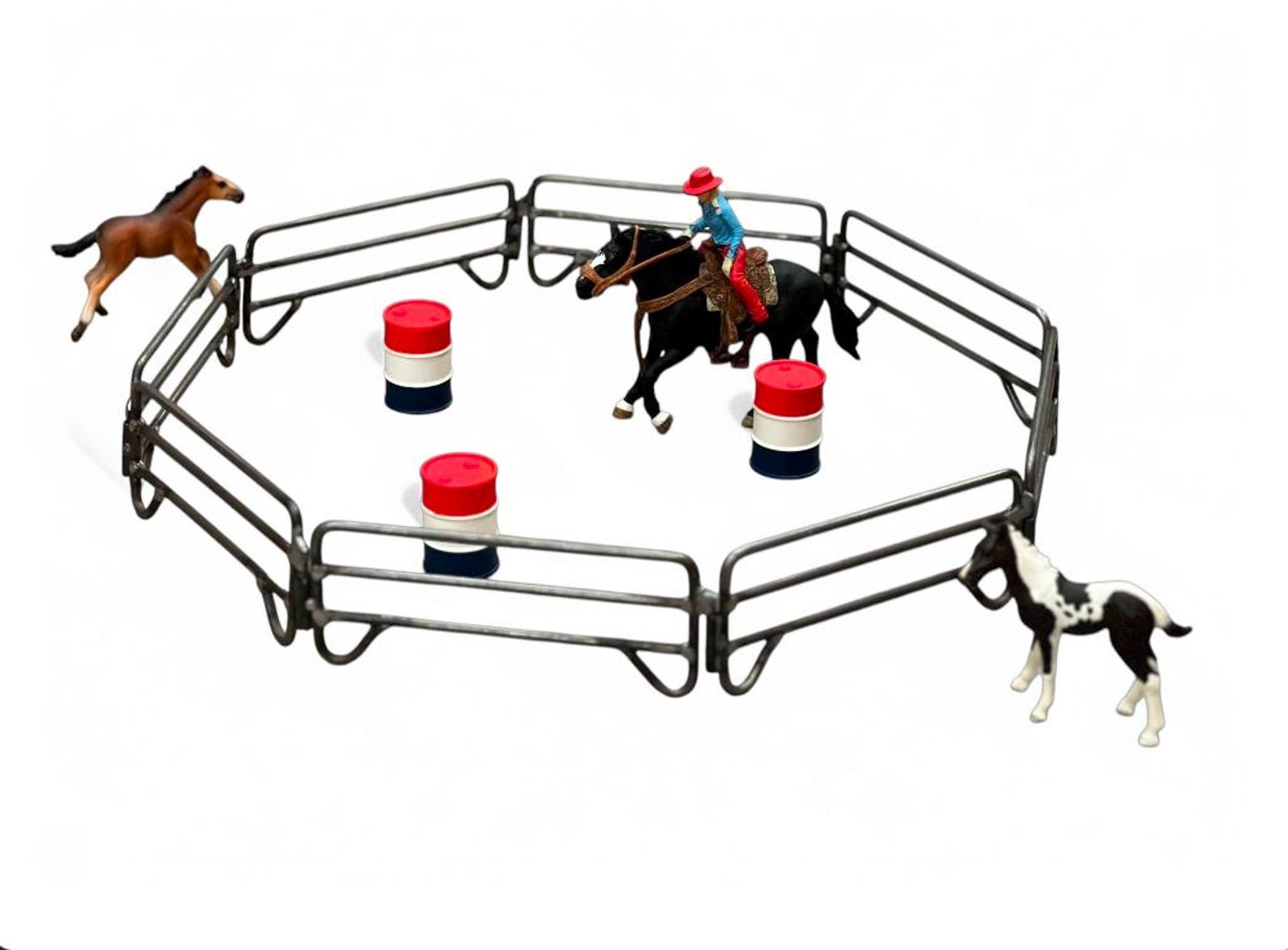 Handmade Metal Toy Fence Set: Farm Animals & Dollhouse Accessories - Etsy