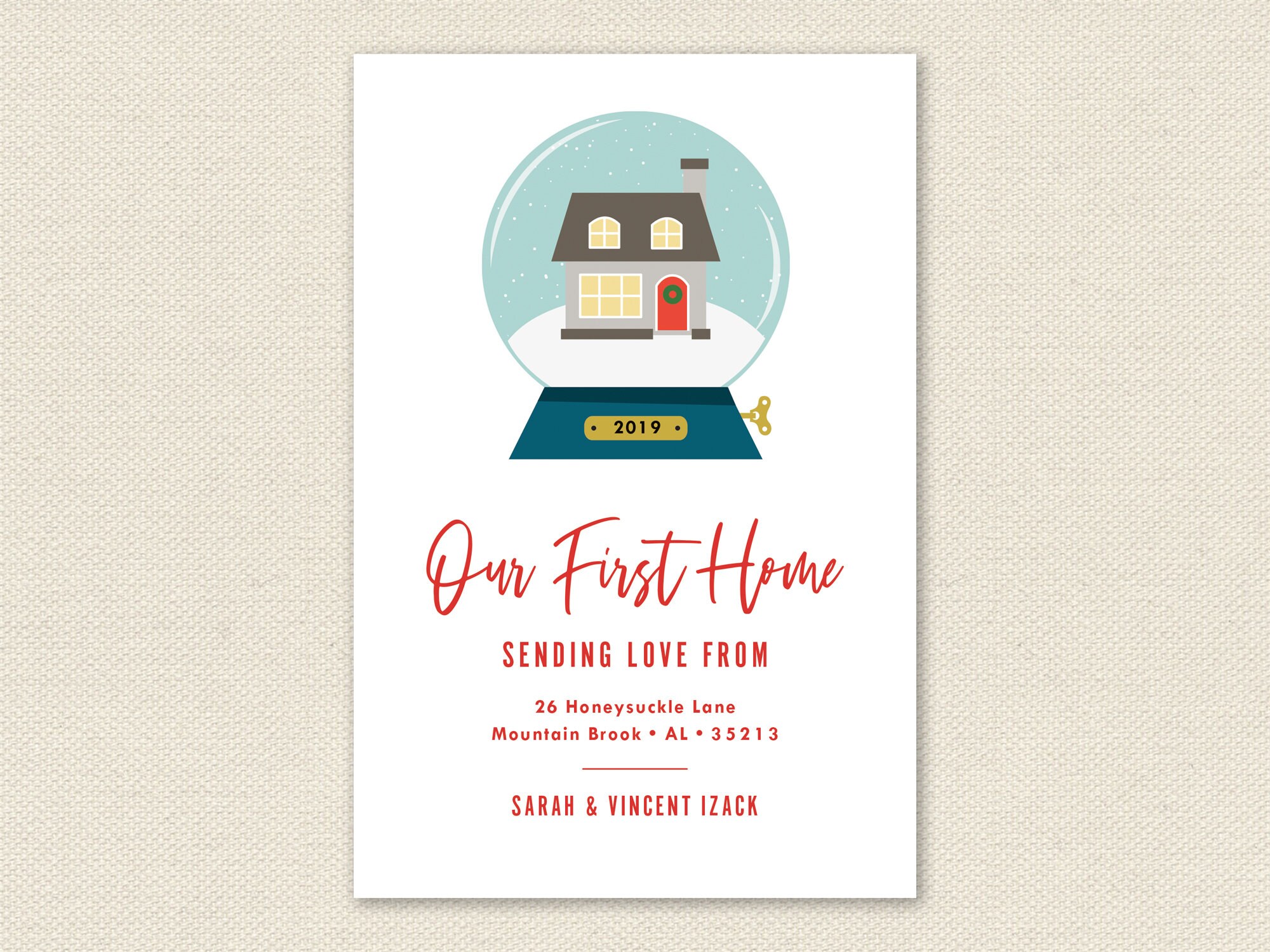 First Home Announcement Printable New Address Card | Etsy