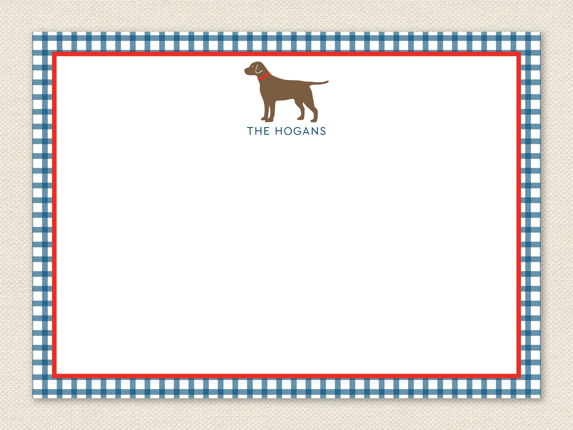 Custom Lab Stationery Printable Personalized Dog Note Cards Labrador ...