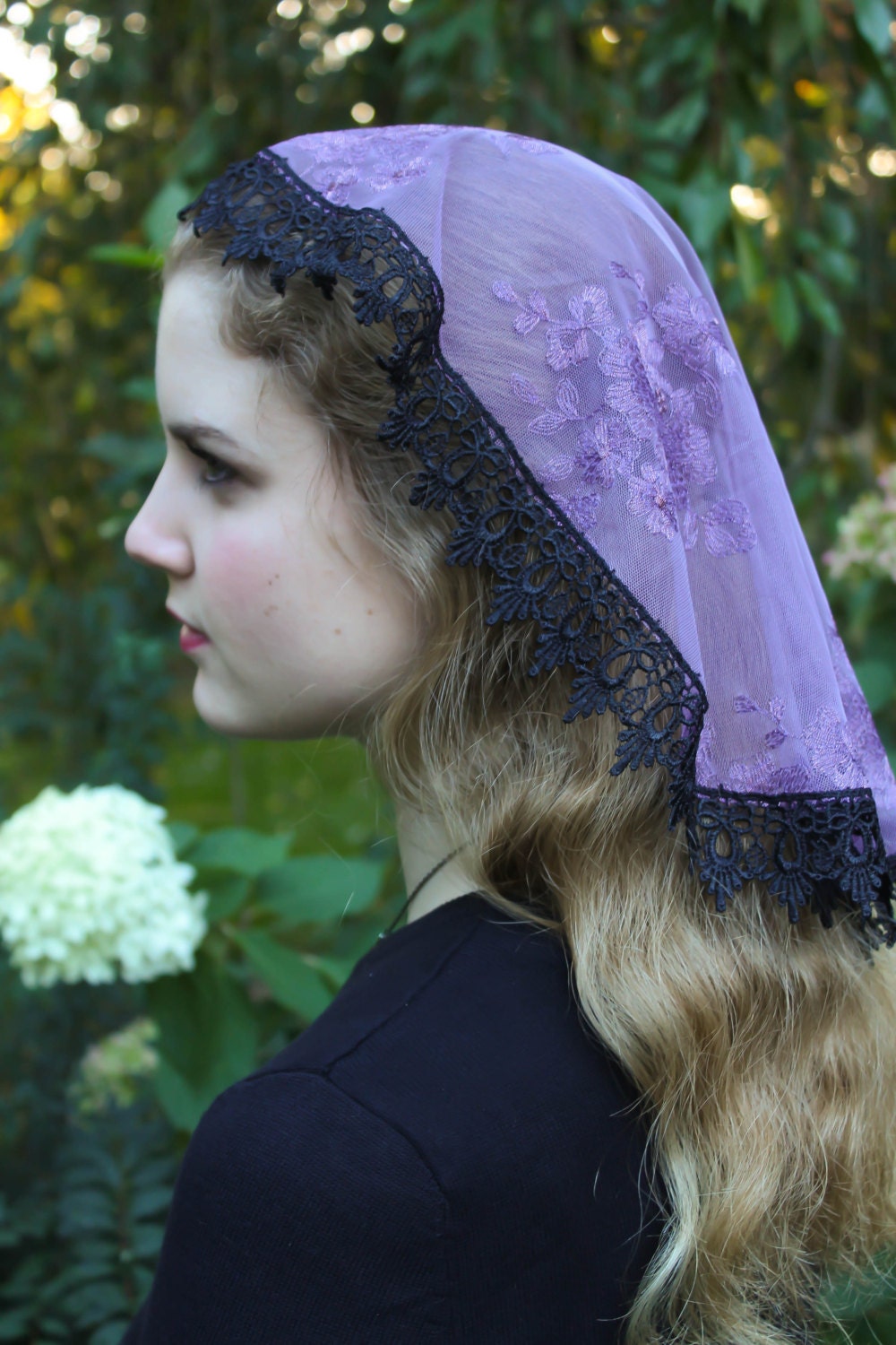 Evintage Veils~Advent Lent Rich Purple & Black Princess Style ...