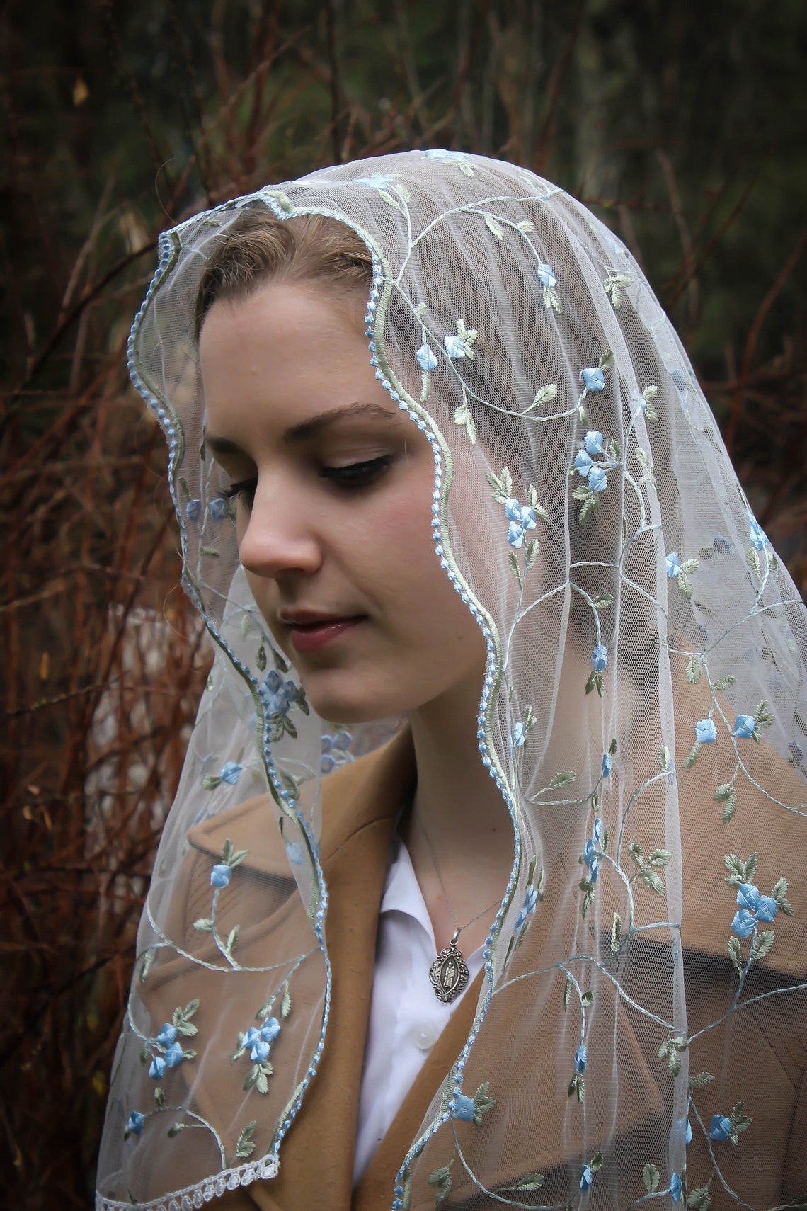 Evintage Veils~ Child's Traditional Veil ST Therese Little Flower ...