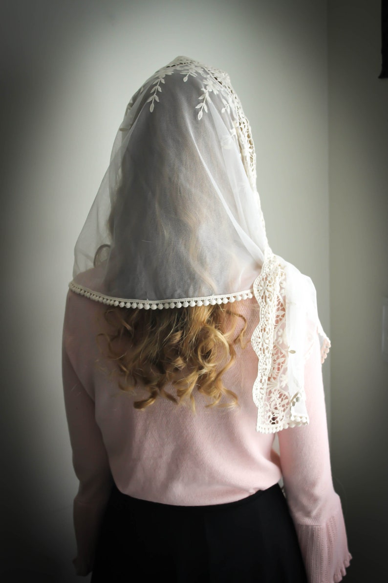 Evintage Veils READY TO SHIP Traditional Soft Lace French - Etsy