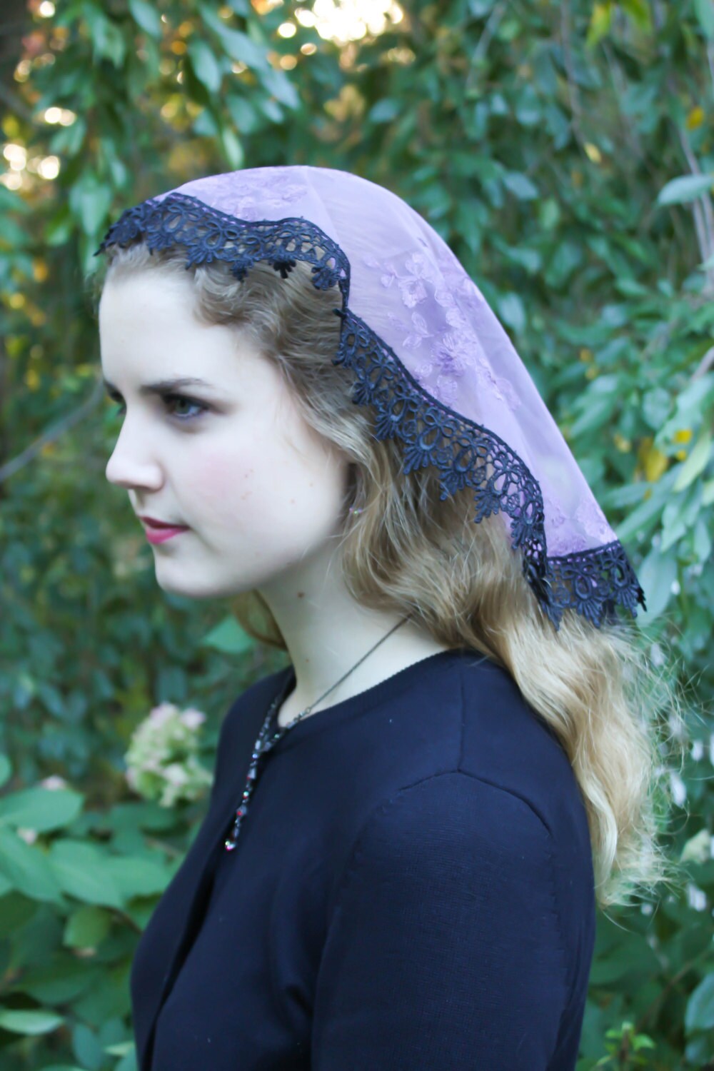 Evintage Veils~Advent Lent Rich Purple & Black Princess Style ...
