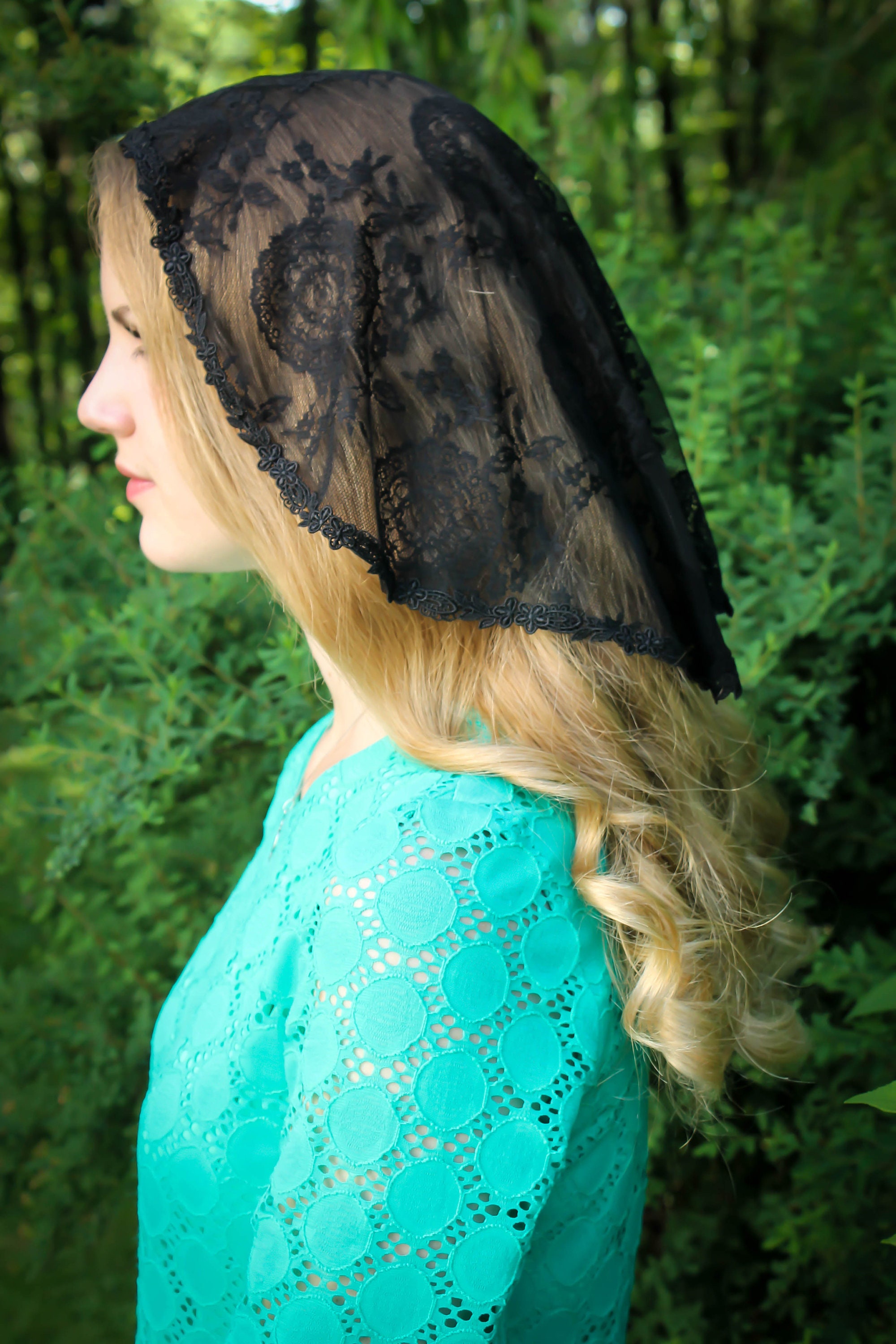 Evintage Veils~ Princess Style Sacre-Coeur Traditional Catholic ...
