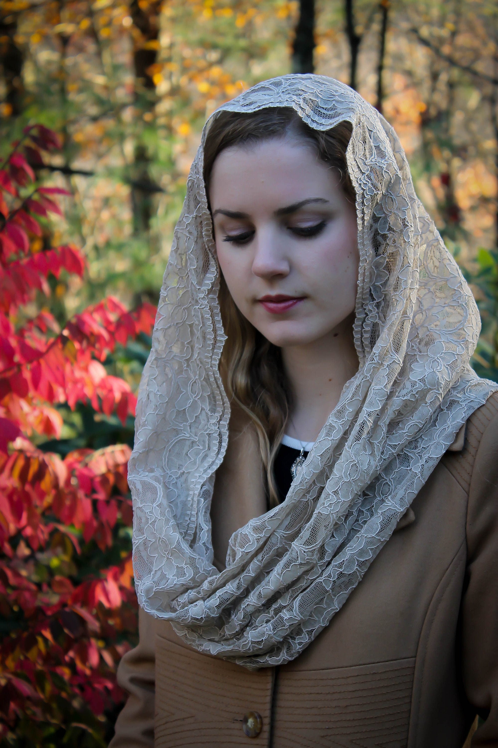 Evintage Veils~ READY TO SHIP Regina Caeli Advent/Lent Purple or Deep ...