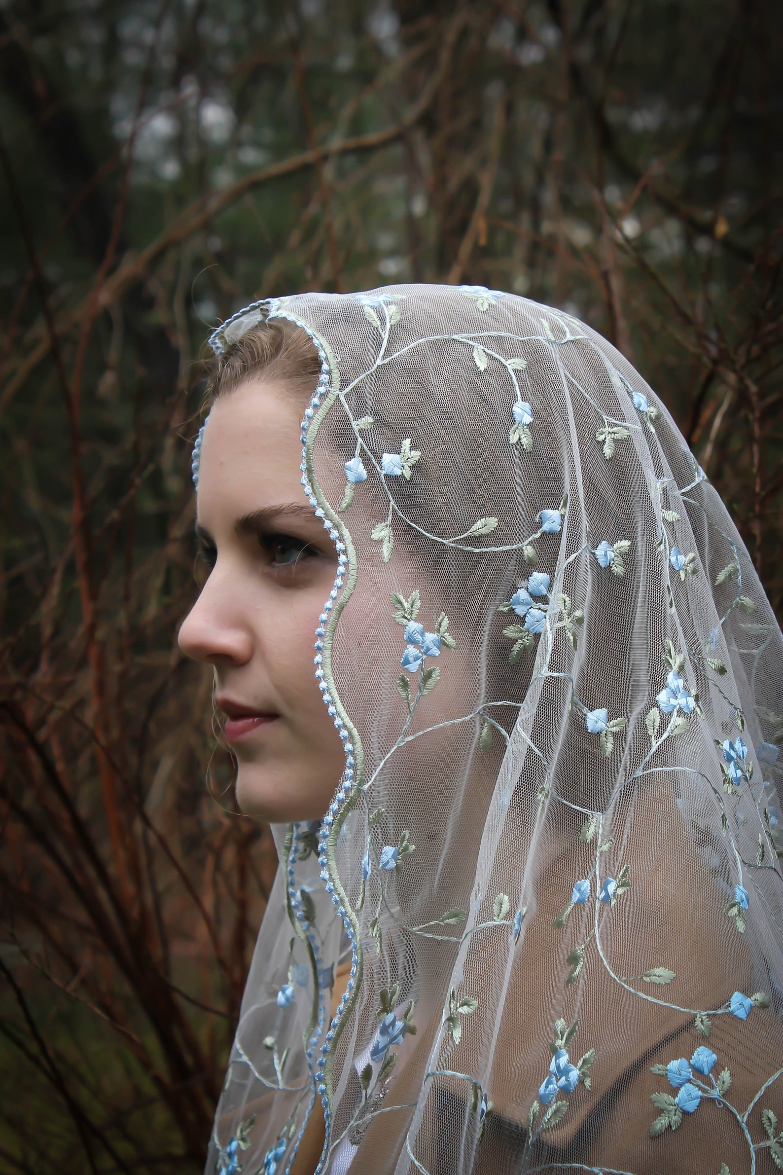 Evintage Veils~ Child's Traditional Veil ST Therese Little Flower ...