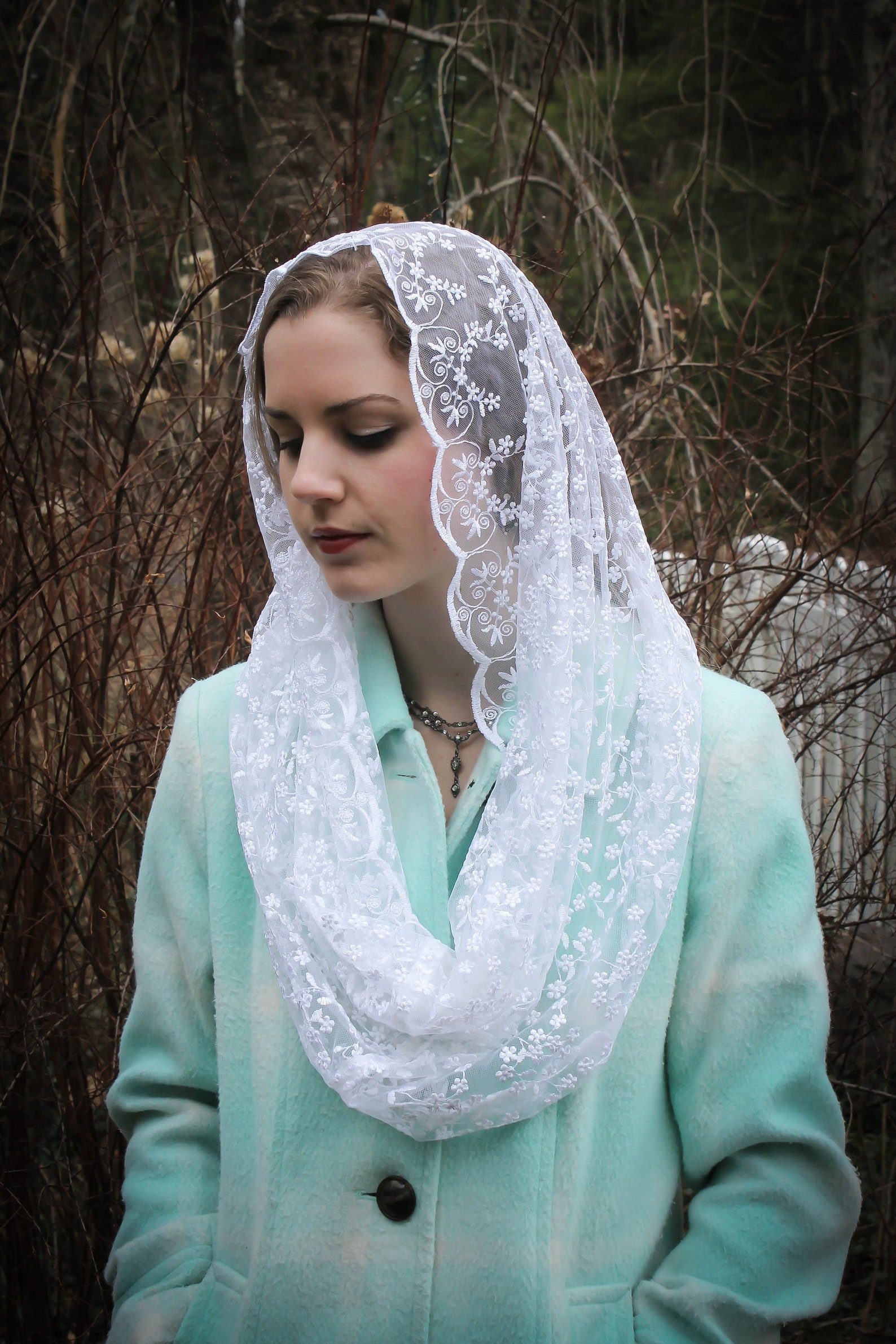Evintage Veils~queen of Peace Dove White or Champagne Gold Embroidered ...