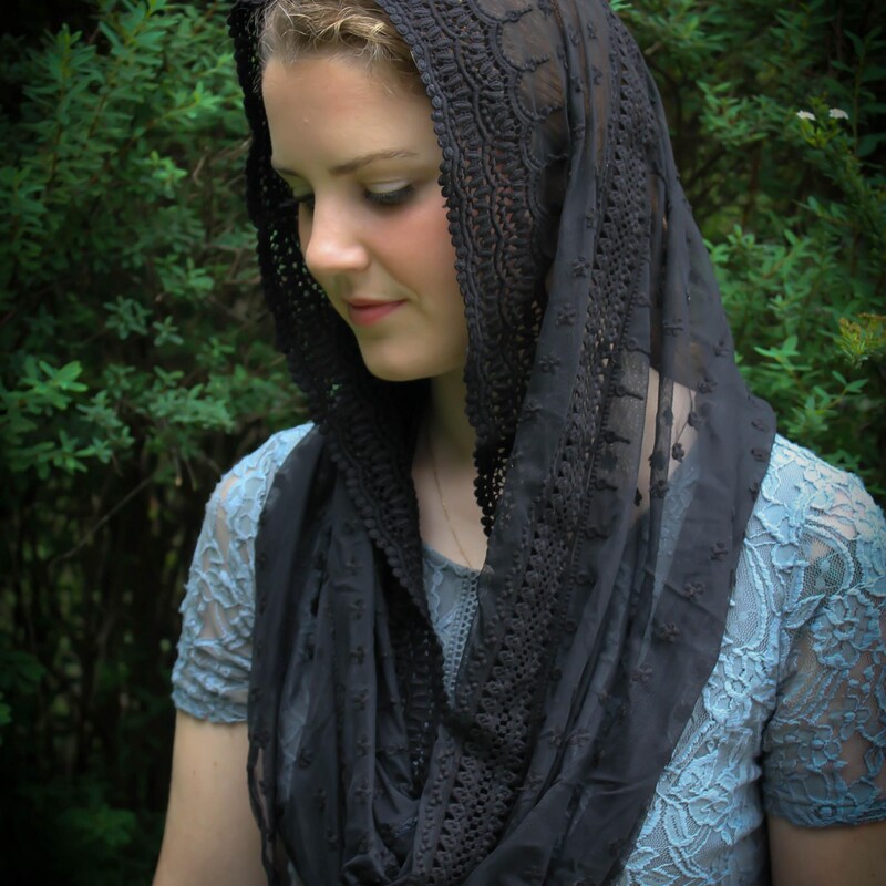 Antique French Mantilla - Etsy
