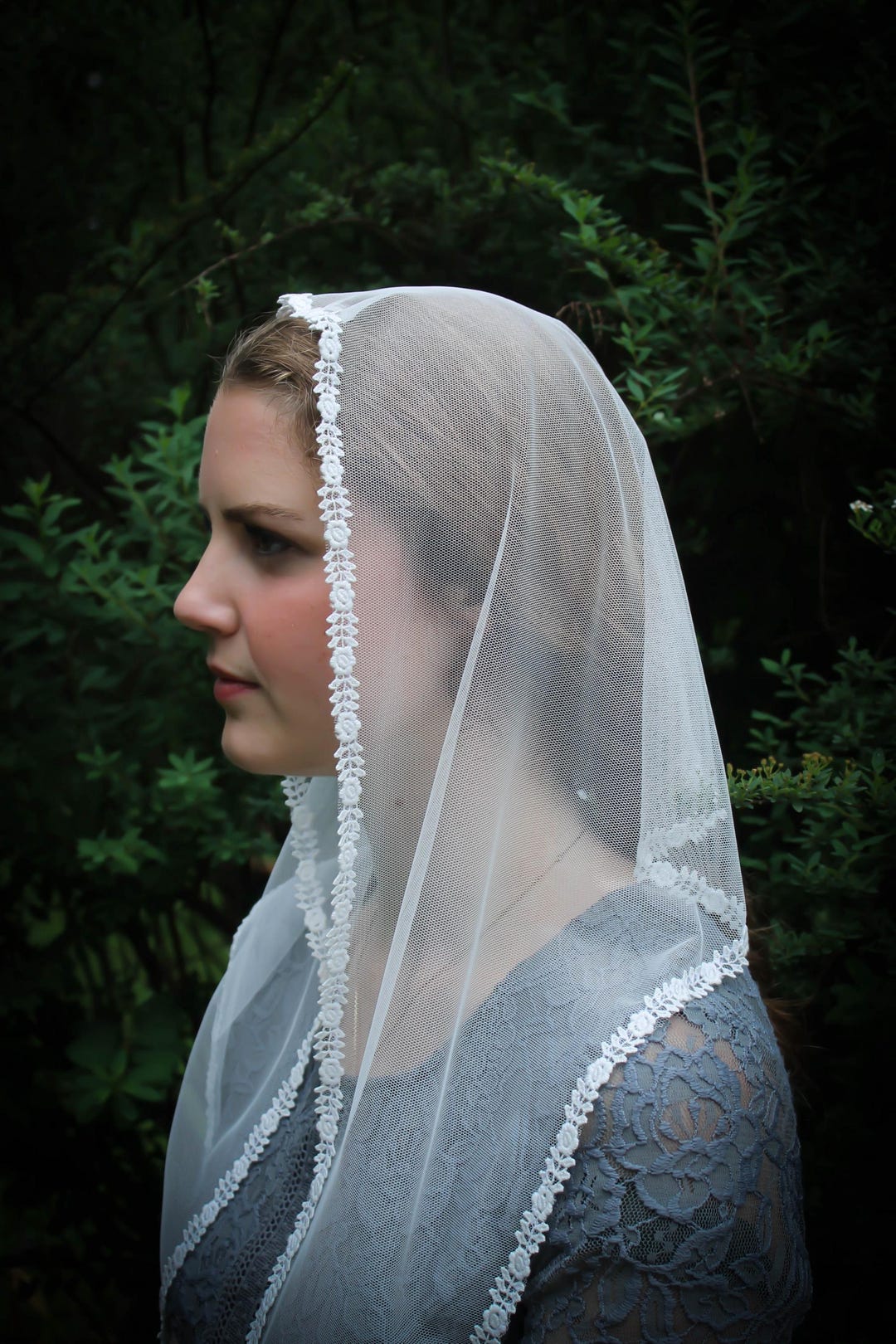 Evintage Veils~ so Soft Vintage-inspired Lace Head Covering Kerchief ...