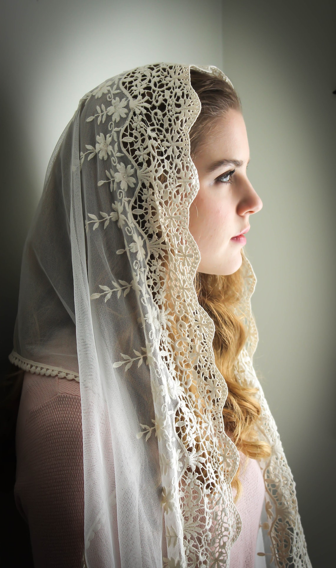 Evintage Veils READY TO SHIP Traditional Soft Lace French - Etsy