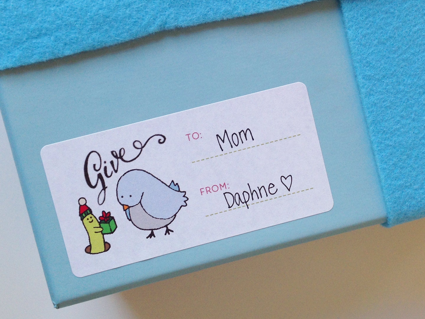 INSTANT DOWNLOAD / Printable Christmas Gift Labels — 10 Hand-drawn ...