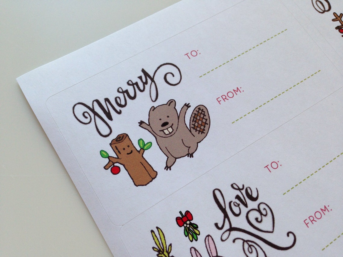 INSTANT DOWNLOAD / Printable Christmas Gift Labels 10 - Etsy