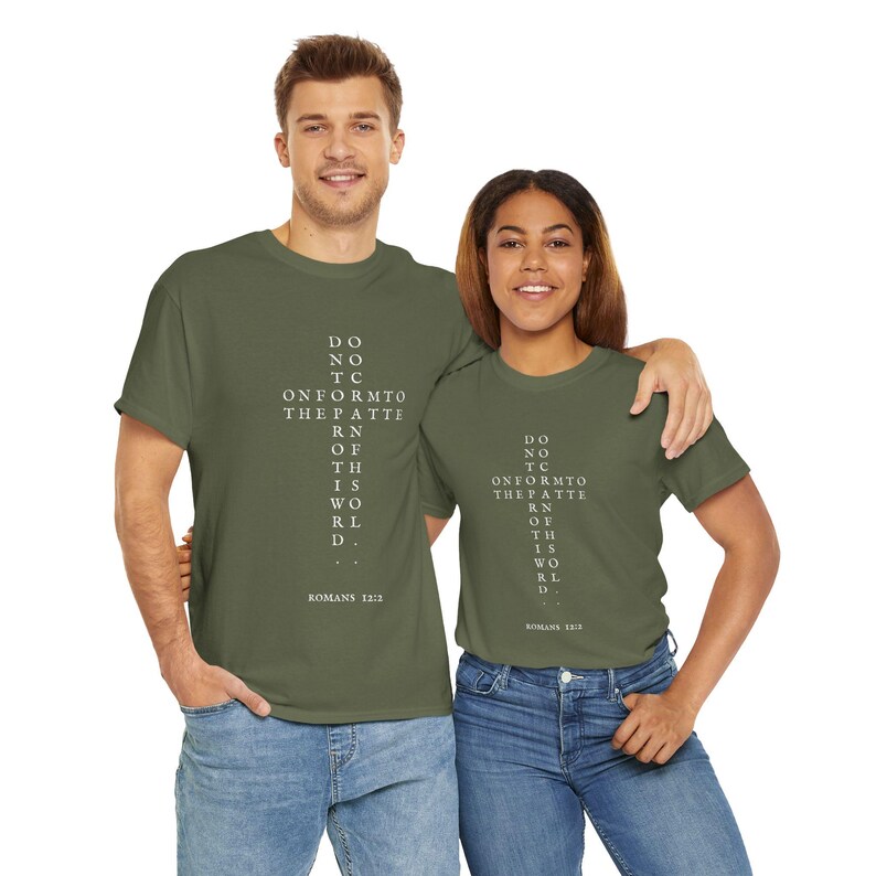 Romans 12:2 - "do Not Conform to the Pattern of This World..." - Unisex ...