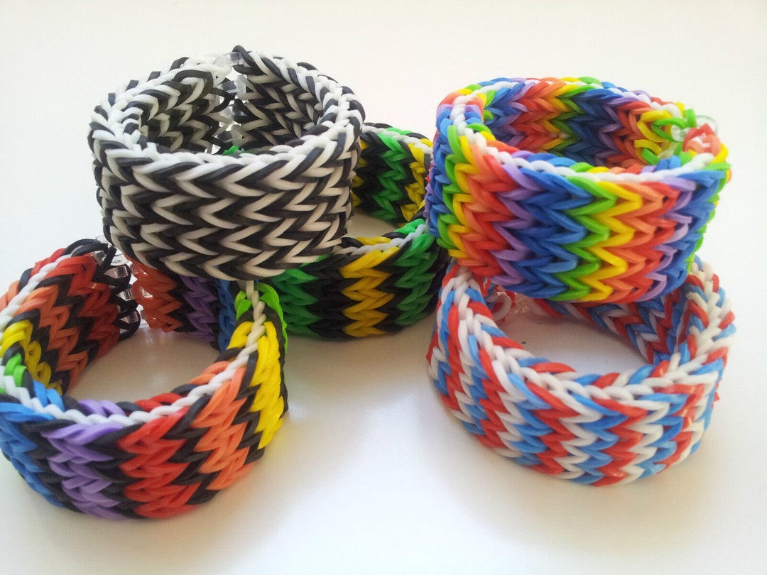 Rainbow Loom Rubber Band Bracelet - Quadruple Fishtail, Pick or Custom ...