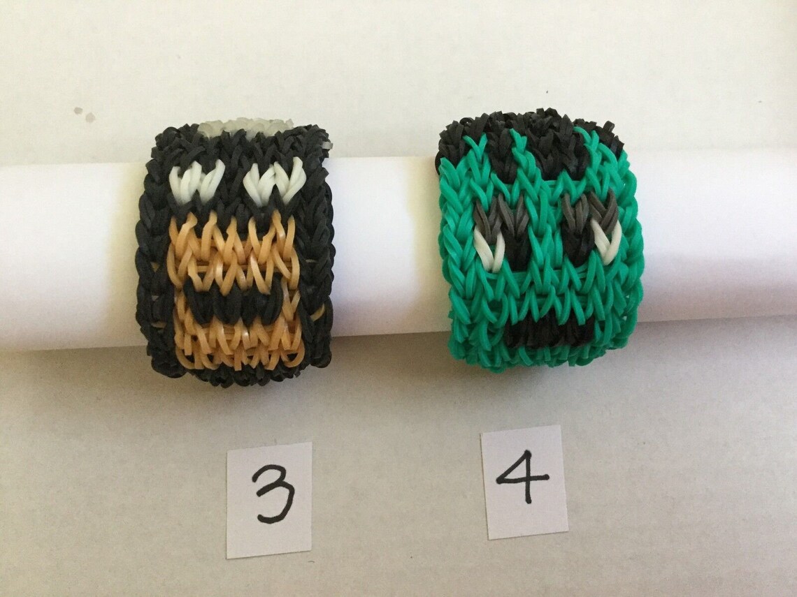 Rainbow Loom Bracelet - Faces - Etsy