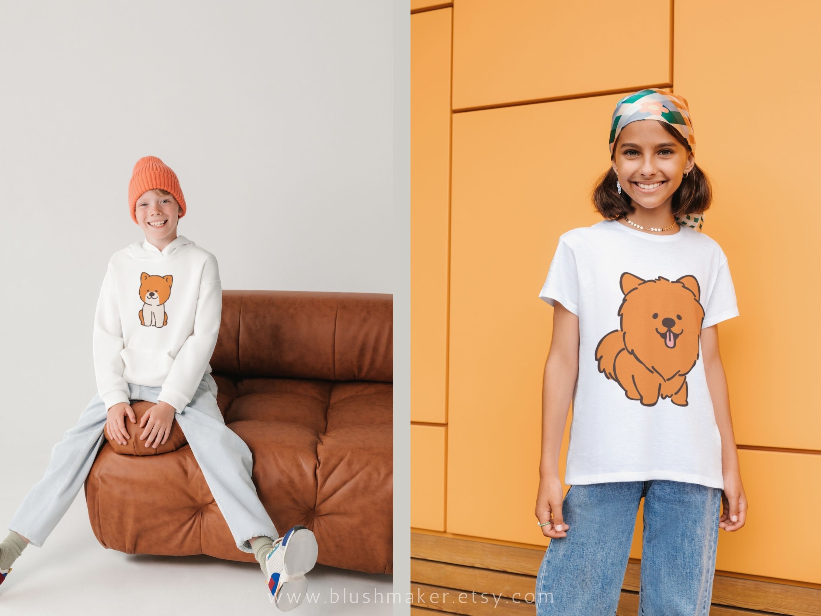 64 Cute Handdrawn Dog Puppies Breeds Colored Drawing Set - Etsy