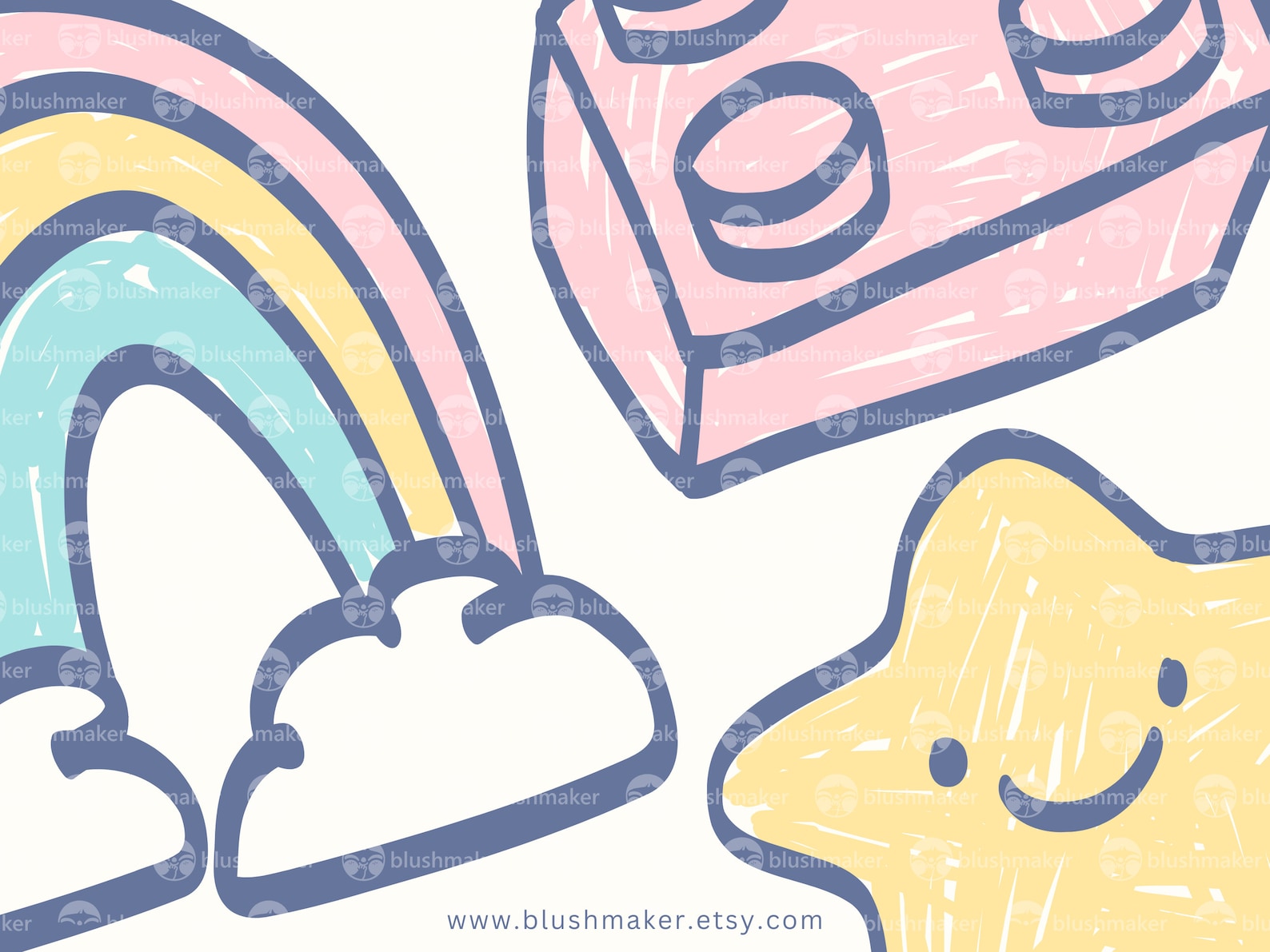 43 Cute Pastel Baby Child Items Stuff Things Set - Etsy