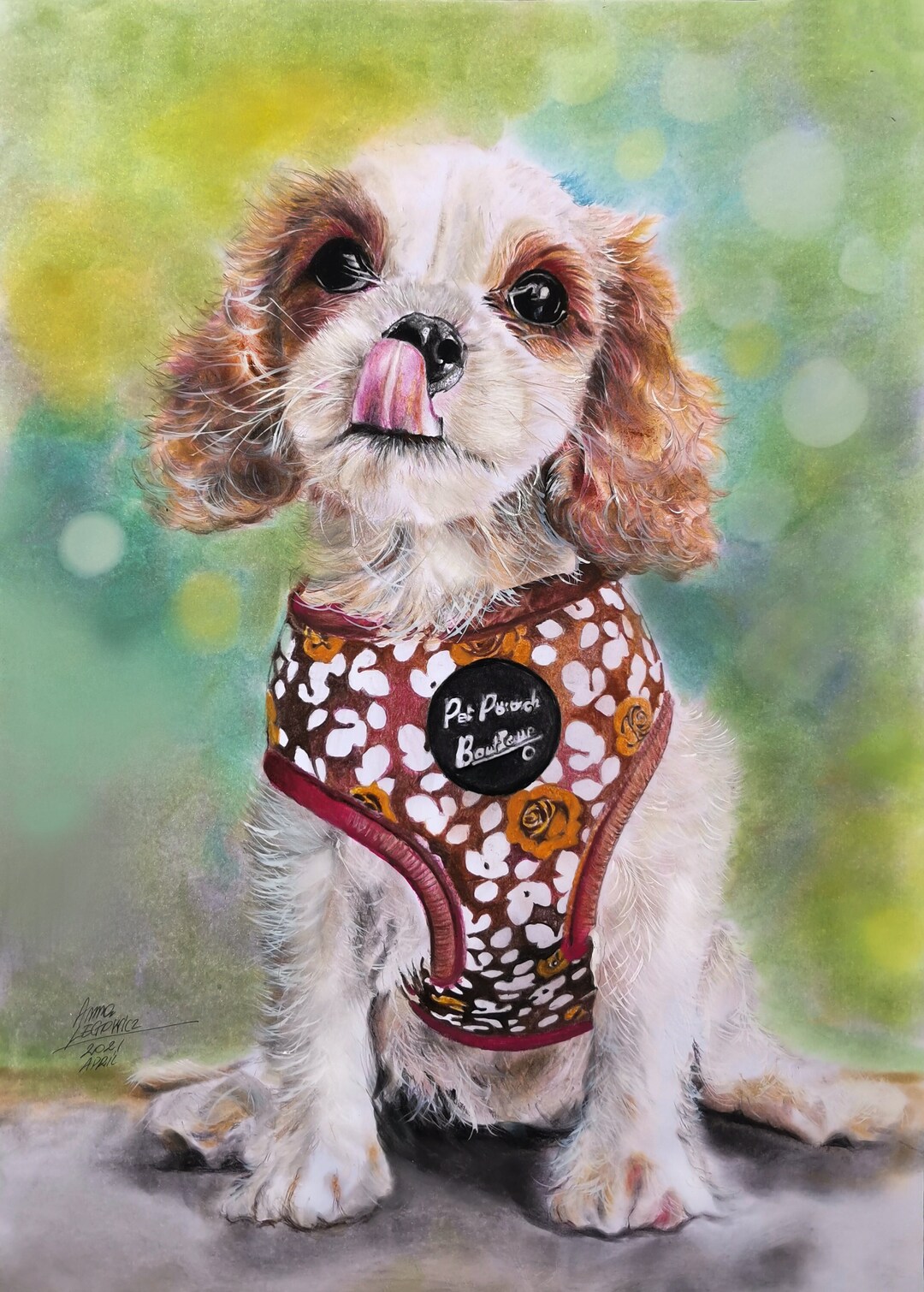 Custom Animal Drawing by Using Pit Pastel Pencils Faber Castell on ...