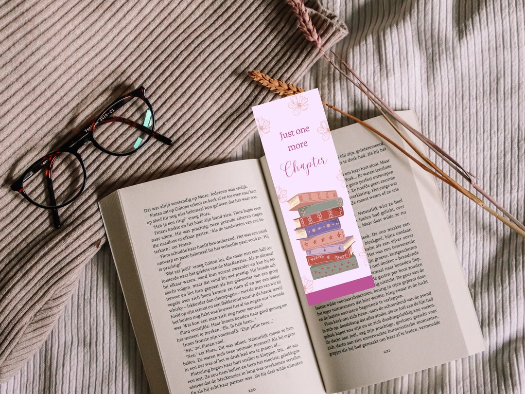 Purple Floral Bookmark Printable - Etsy