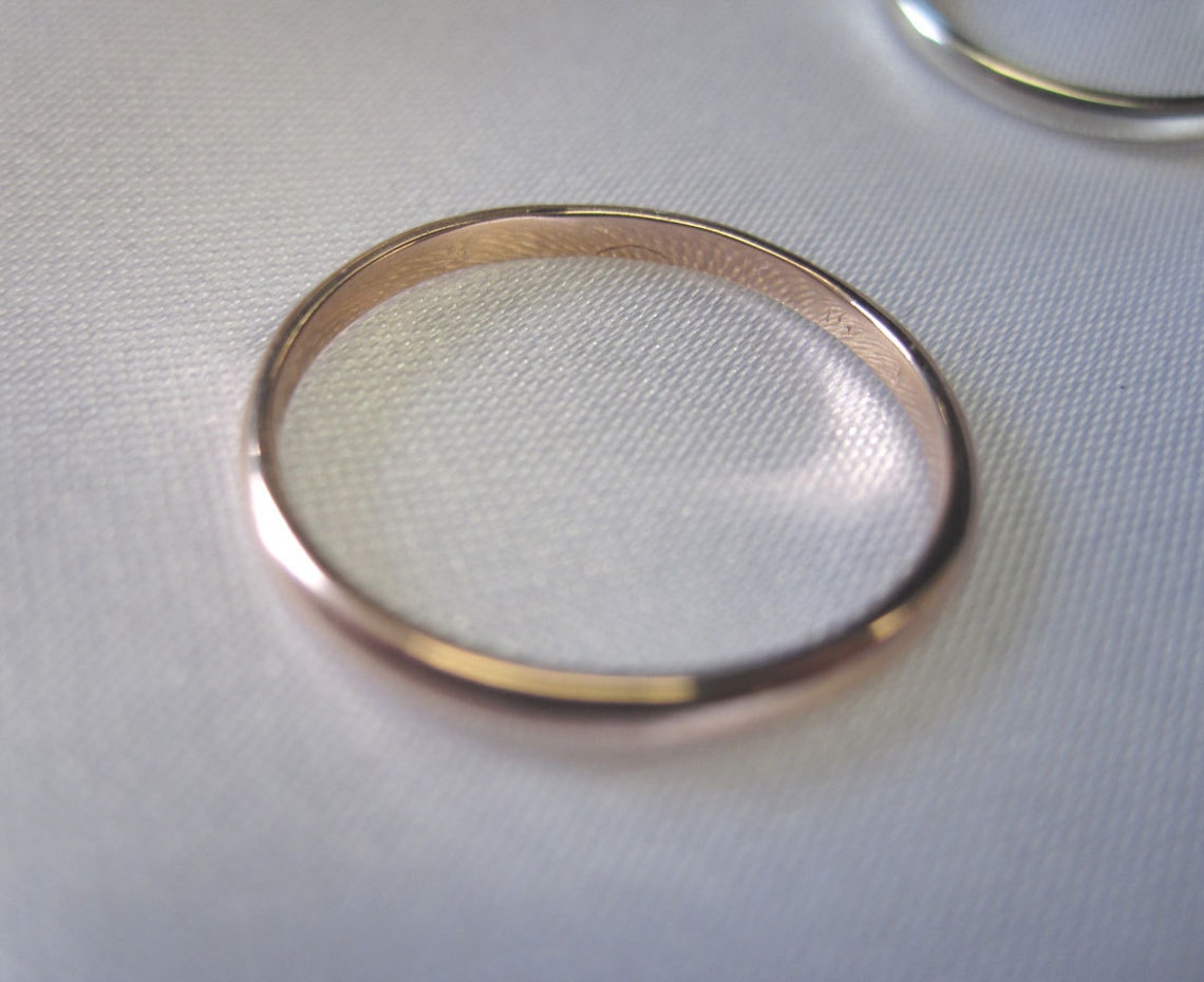 3 Tri-color Gold Rings 14K Yellow Gold 14K White Gold 14K - Etsy