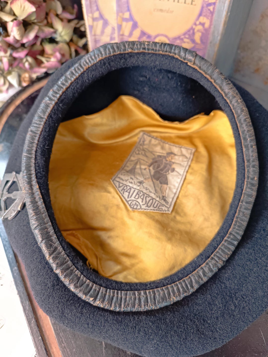 Genuine Vintage 1950's Vrai Basque Beret With Original French Scouting ...