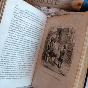 19th Century Gilded and Embossed French Reading Book, 1843 - Etsy