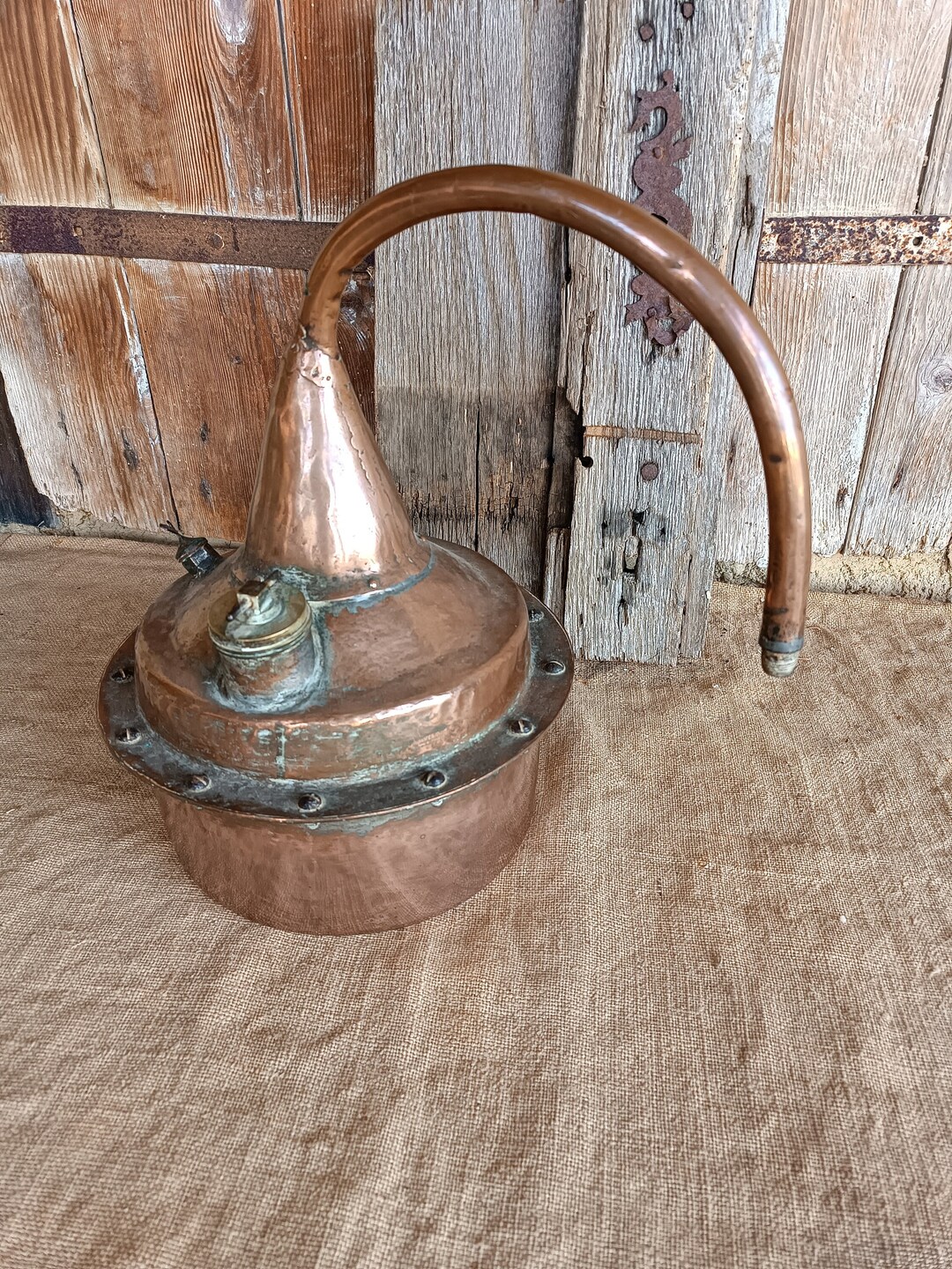 Antique French Copper Eau De Vie Still Alembic, Country Kitchen Décor ...