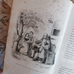 19th Century Gilded and Embossed French Reading Book, 1843 - Etsy