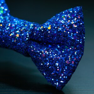 Blue With Copper Iridescent Flecks Super Shiny Glitter Bow Tie ocean - Etsy