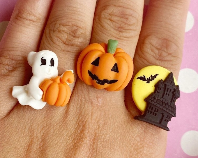 Halloween Pumpkin Ring Witchy Rings Gothic Spooky Jewelry - Etsy