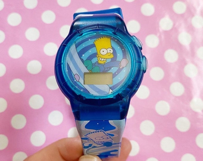 Vintage 2002 Bart Simpson Digital Watch - Etsy