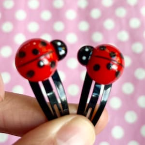 Cute Ladybird Hair Clip - Etsy