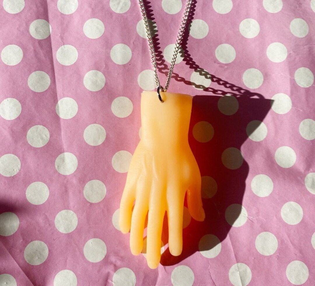 Giant Creepy Doll Hand Necklace or Keychain - Etsy