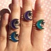 90s Crescent Moon Mood Ring - Etsy
