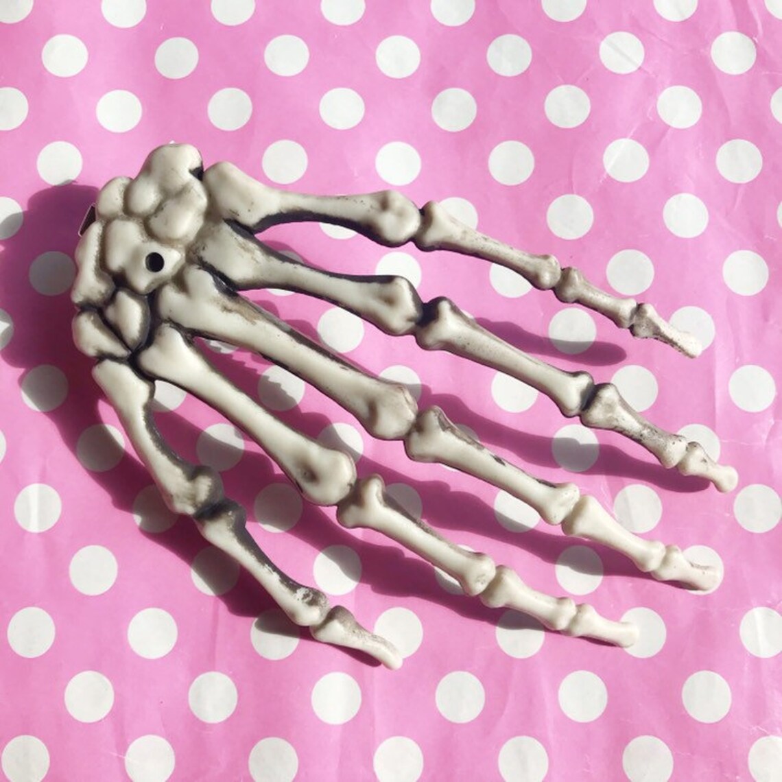 Giant Skeleton Hand Hair Clip - Etsy