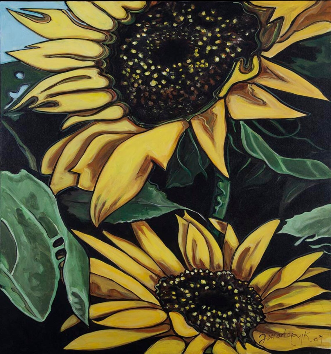 Sunflower # 1, Impressionist Paintings, Sunflower Paintings, Floral ...