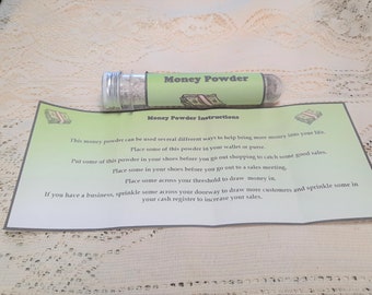 Money Powder .5 Oz. Tin Prosperity, Abundance, Busniess, New Customers ...